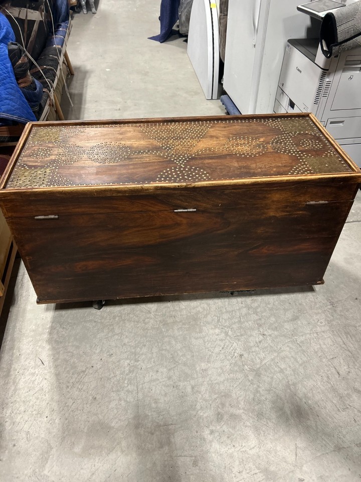 Zanzibar dowry chest with metal detail | eBay