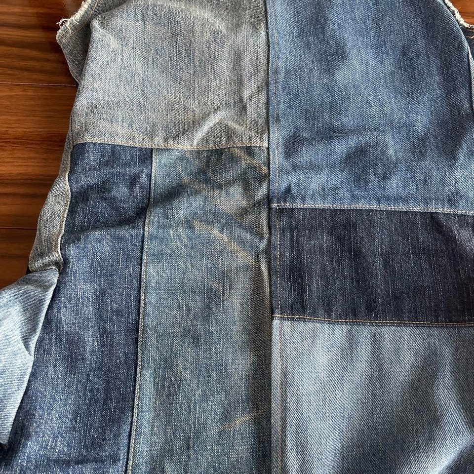 Comme Des Garcons Junya Watanabe Denim Random Patch Dress Women Japan ...