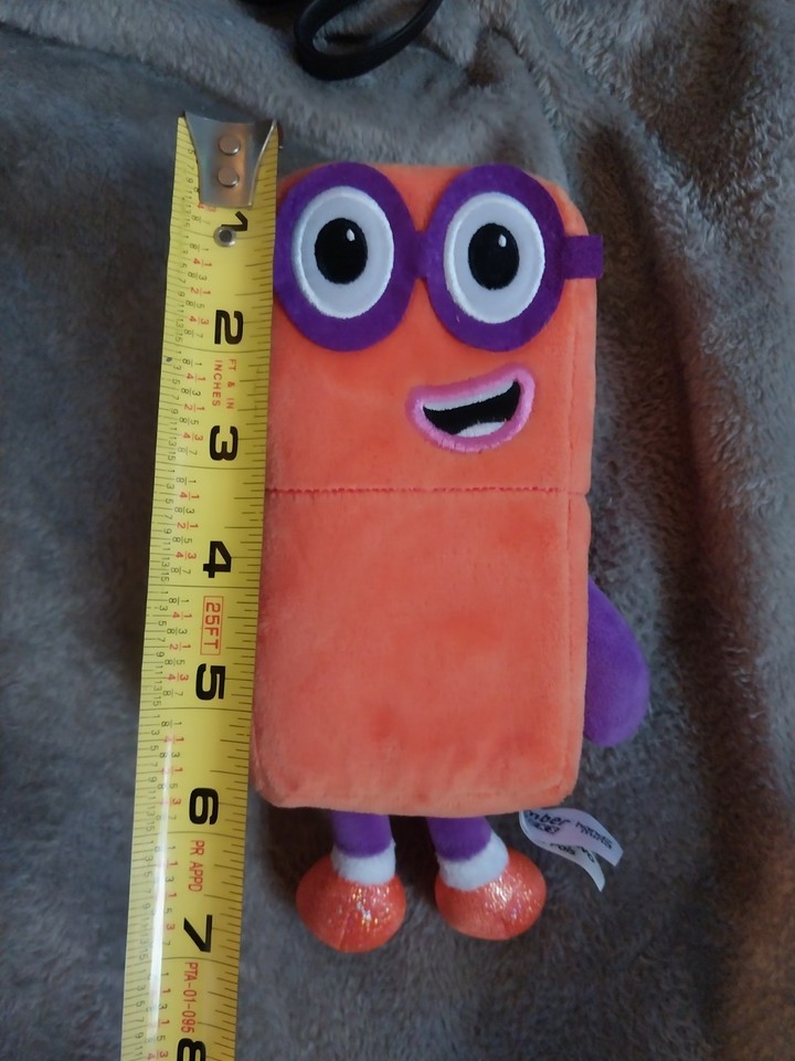 Hand2mind Numberblocks NUMBER BLOCKS PLUSH TOY DOLL Orange & Alpha HTF ...