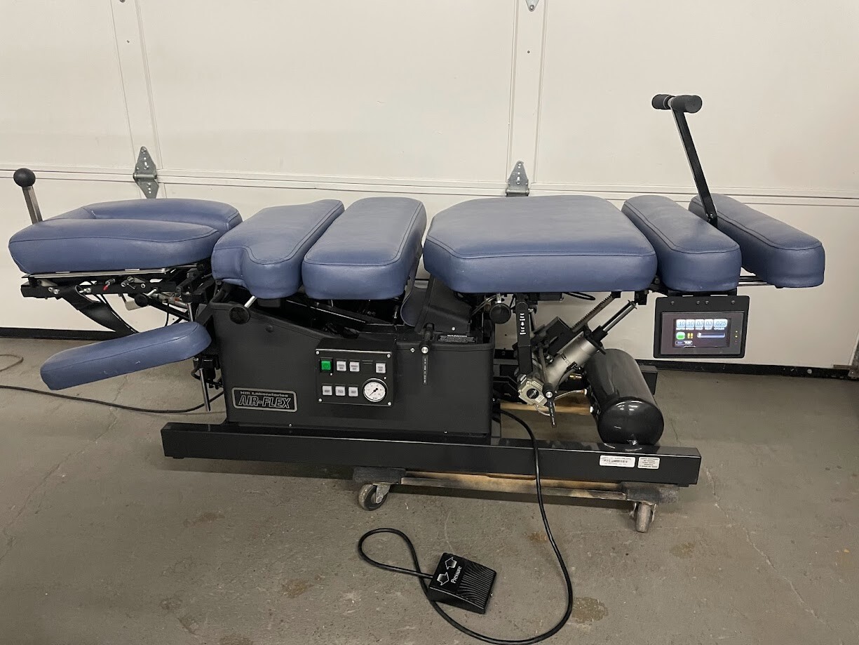 Hill Air Flex Air-Powed Drops Auto Flexion Touchscreen Chiropractic Table | eBay