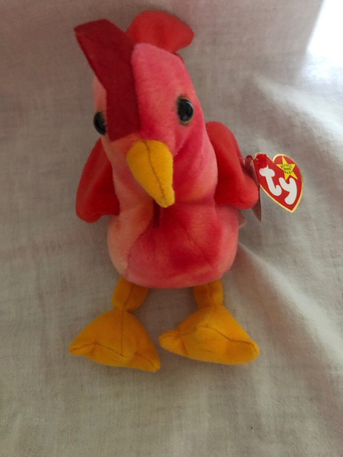 VTG Ty Beanie Baby STRUT DOB 3/8/96 Preowned With PE Pellets Tag ...
