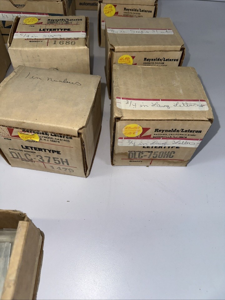Giant Vintage Lot Patterson Letter type Letters Various Sizes | eBay