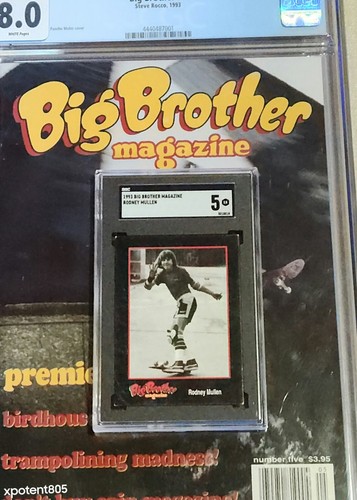 1993 Big Brother Skateboarding Magazine Rodney Mullen SGC 5 Low Pop ...