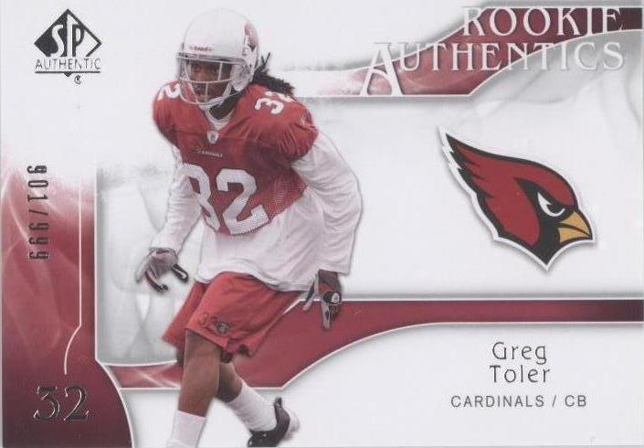 2009 SP Authentic - Rookie Authentics Greg Toler #201 /999 (RC) for ...