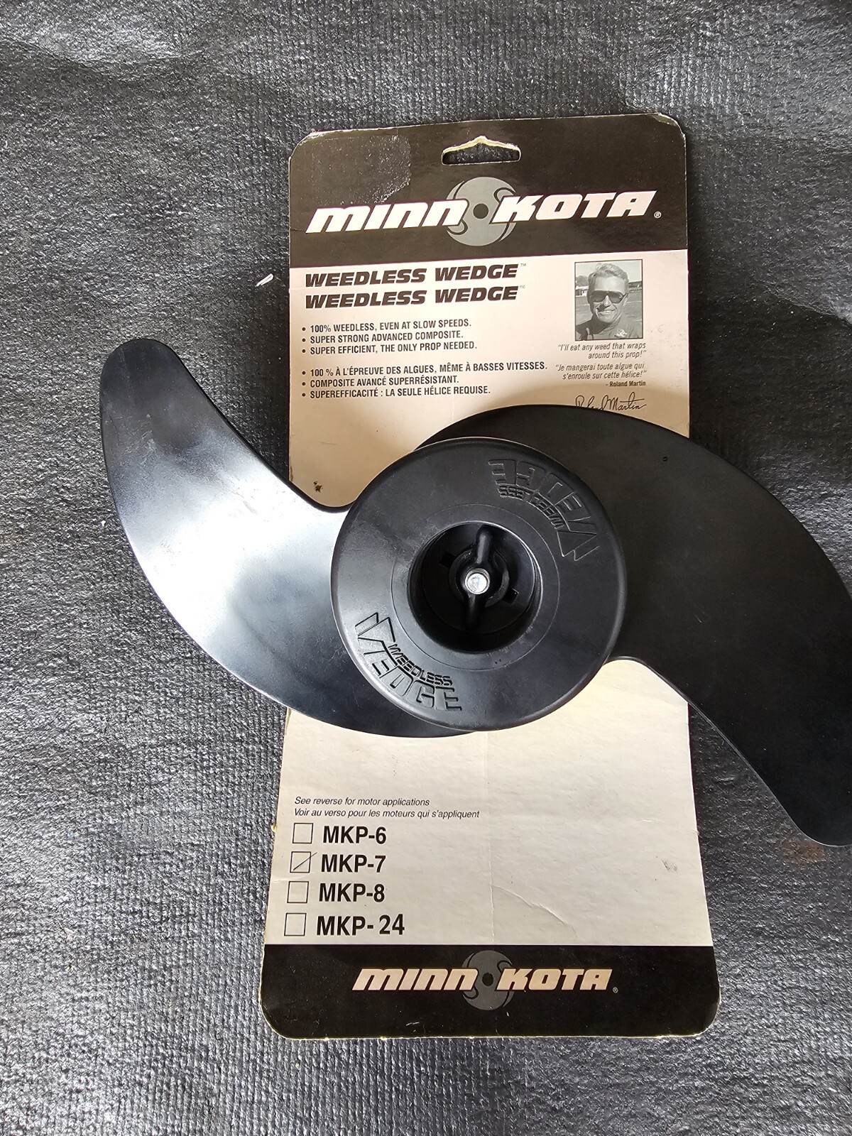 Minn Kota MKP-7 Weedless Wedge Prop- 3.625" - 2 Blade -1865006, 2091150 ...