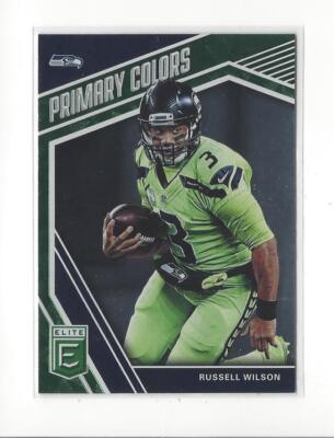 2019 Elite Primary Colors Green #20 Russell Wilson Seahawks | eBay