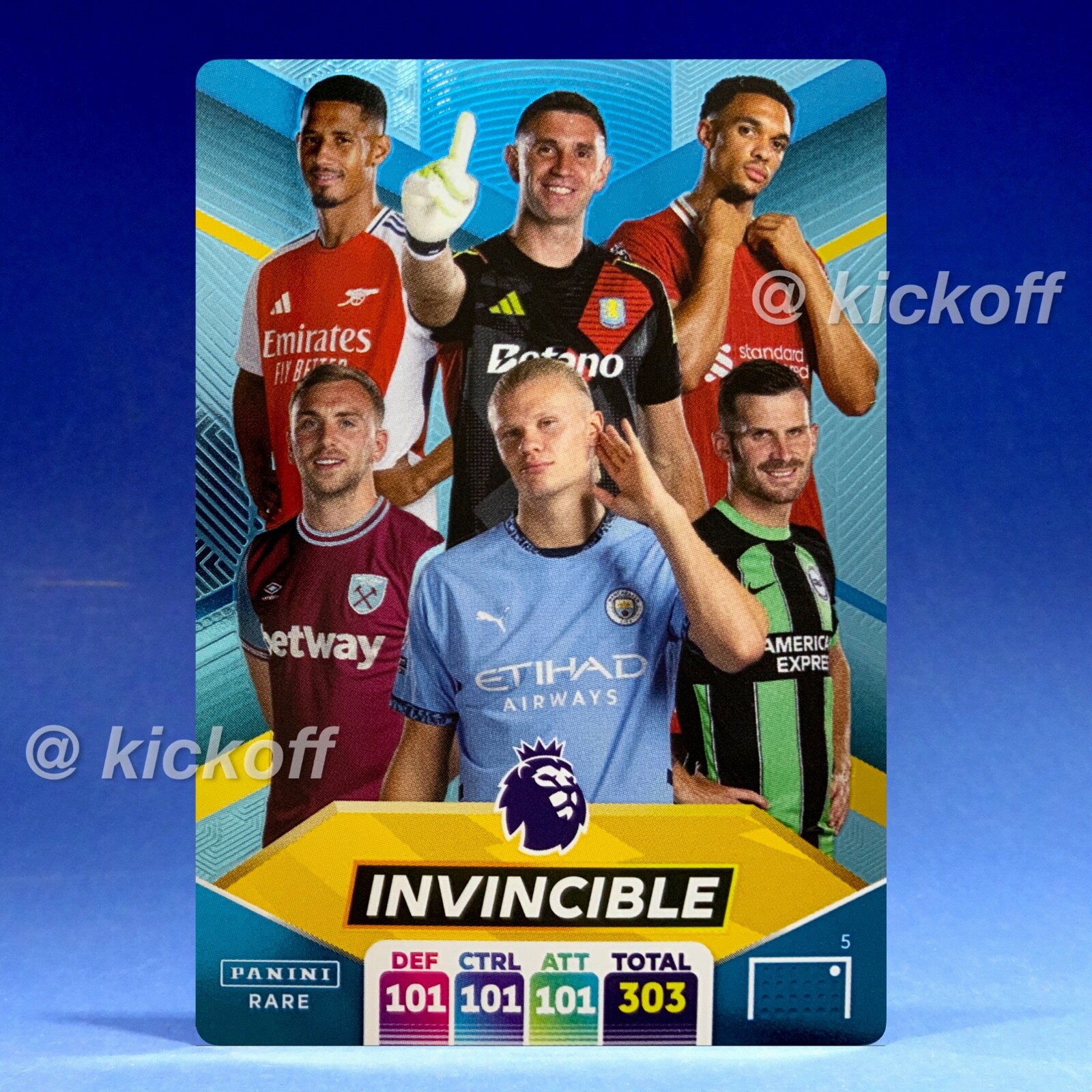 Panini Adrenalyn XL 2025: INVINCIBLE - SAPPHIRE Parallel. Golden Baller ...