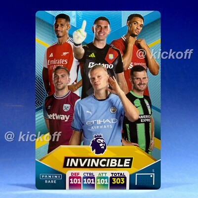 Panini Adrenalyn XL 2025: INVINCIBLE - SAPPHIRE Parallel. Golden Baller ...