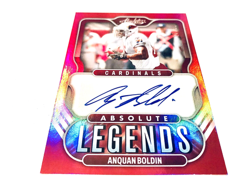 Anquan Boldin 2022 Panini Absolute Legends Red Refractor Autograph #/50 | eBay.de