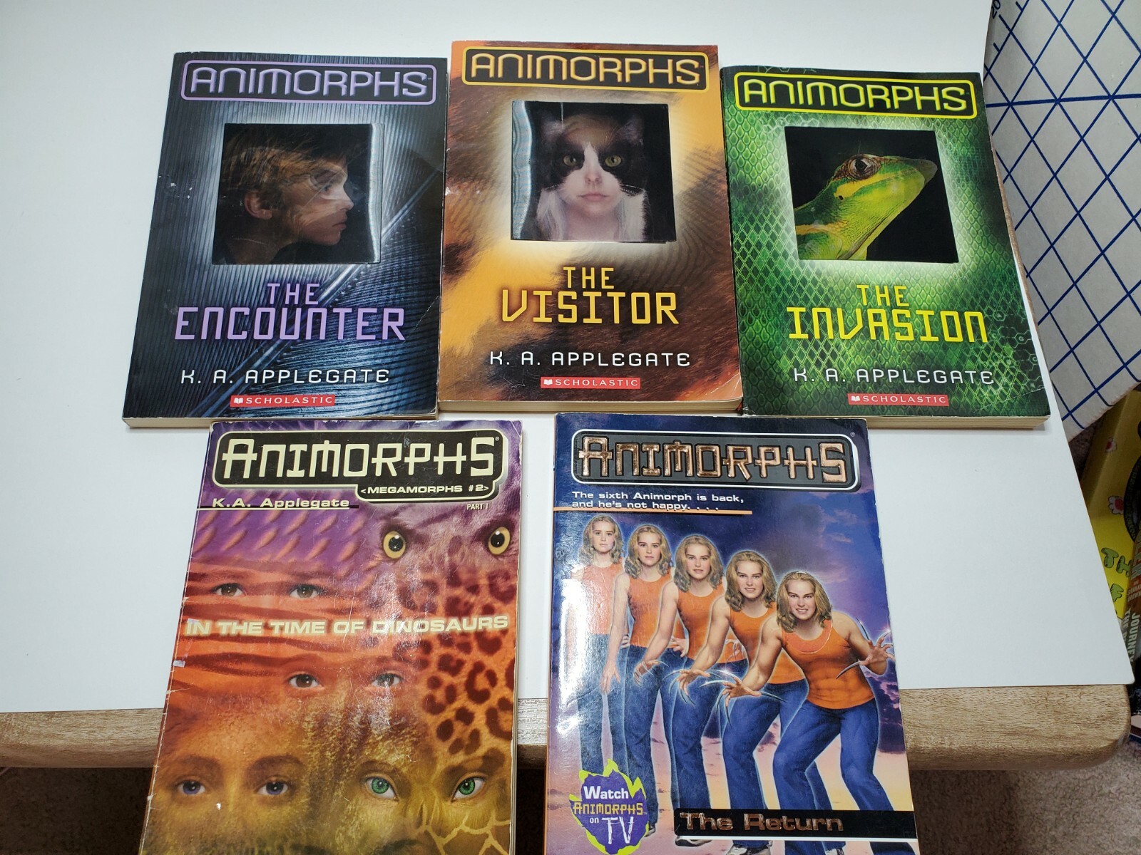 Animorphs Books The Return, Invasion, Visitor, Encounter, Dinosaurs ...
