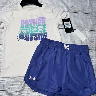 Under Armour Girls Rather Be Outside Skort Outfit Set NEW | eBay