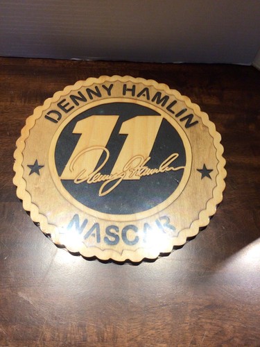 Denny Hamlin #11 NASCAR 11” Round Handcrafted Wall Sign Made In ...