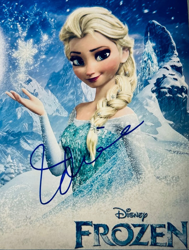 Idina Menzel SIGNED•FROZEN-Color photo 8x10•Todd Mueller Autographs COA | eBay