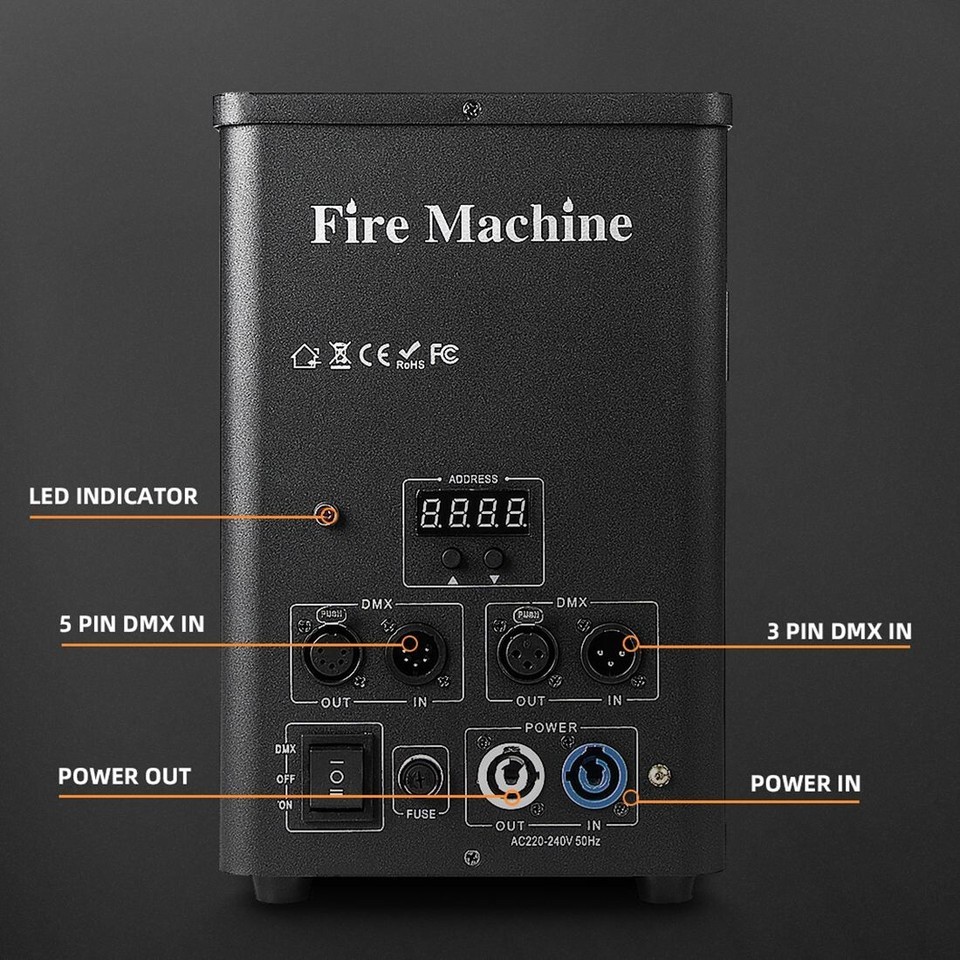 MOKA SFX LPG Flame Machine DMX Fire Machine Pipeline Stage Firethrower ...