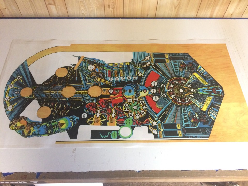 XENON Pinball Machine Playfield Overlay UV PRINTED - Clear Inserts - | eBay