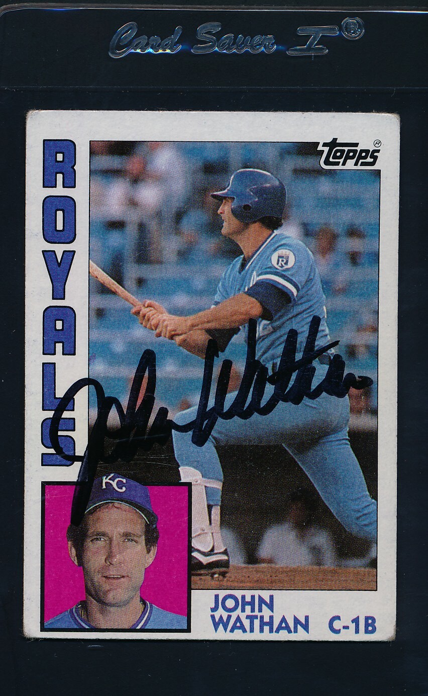 1984 Topps #602 John Wathan Royals Signed Auto *14904 | eBay