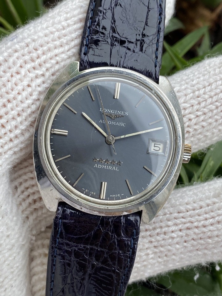 Longines Admiral 5 Star Watch Automatic Date Cal.6651 Mens 35mm Swiss ...