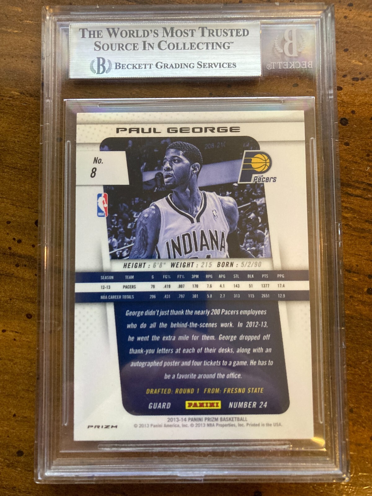 2013-14 Panini Prizm - Paul George #8 Red Prizm for sale online | eBay