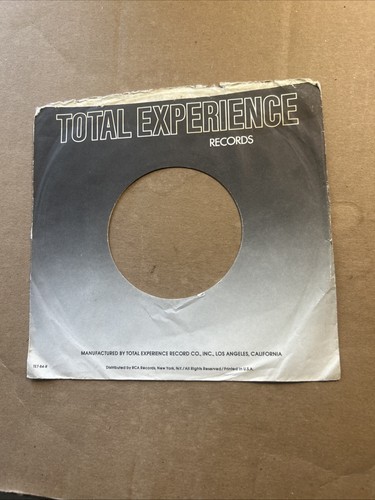 1 Company Sleeve Only Total Experience Records | eBay