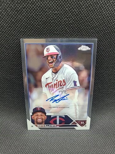 2023 Topps Chrome Royce Lewis #AC-RL Chrome Base Auto Autograph ...
