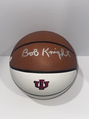 BOB KNIGHT SIGNED BASKETBALL INDIANA HOOSIERS BOBBY THE GENERAL JSA COA ...