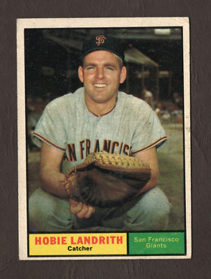 1961 Topps Baseball Card #114 Hobie Landrith – San Francisco Giants | eBay