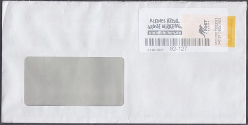 Privatpost Brief POST MODERN mit Werbung KLEINES KREUZ GROSSE WIRKUNG ...