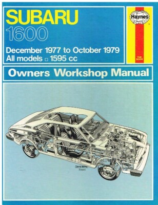 SUBARU 1600 S1 SALOON HATCHBACK ESTATE PICK-UP (2WD & 4WD) 1977-79 ...