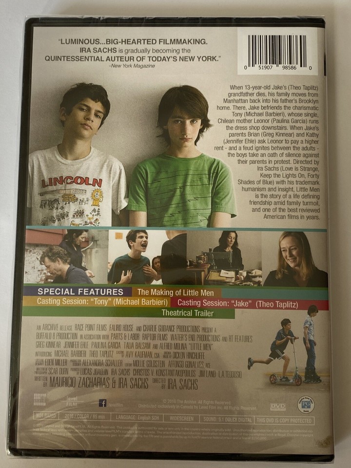 Little Men (DVD, 2016, Greg Kinnear) Brand New Sealed FREE SHIPPING in ...