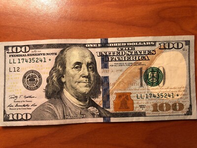 2009 A $100 STAR NOTE SAN FRANCISCO - FRB Note $100 DOLLAR BILL ...
