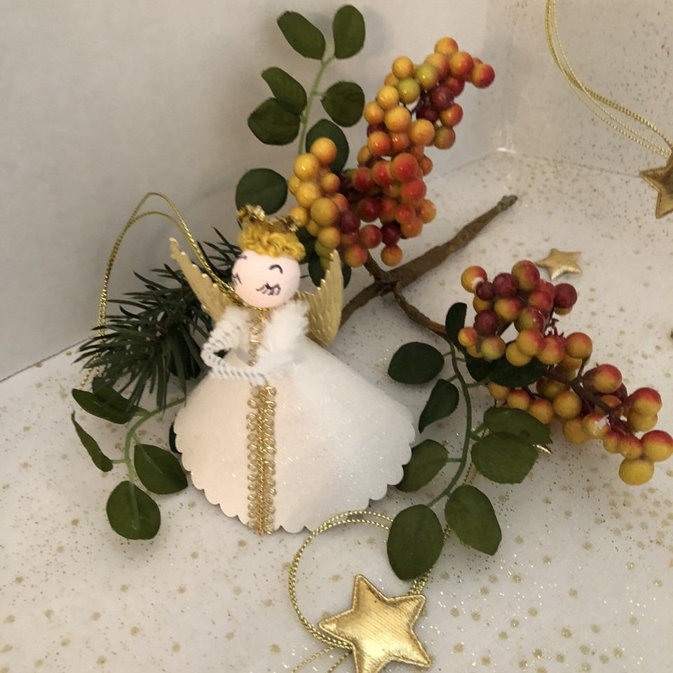Vintage Inspired, Handmade, Angel Ornament | eBay