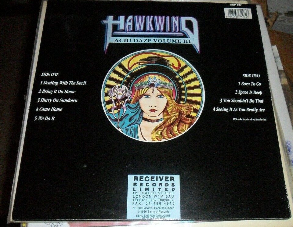 Vintage LP Hawkwind Acid Daze Volume 3 1990 UK Reciever Records | eBay