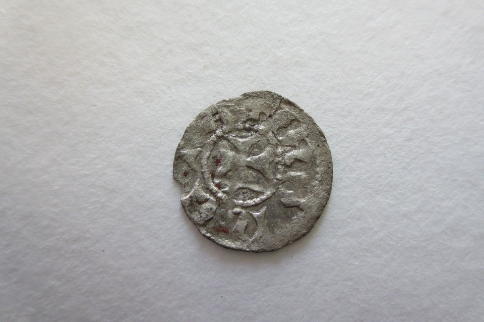 Deutonic order medieval silver pfenning, Konrad von Vietinghof 1401-13 ...