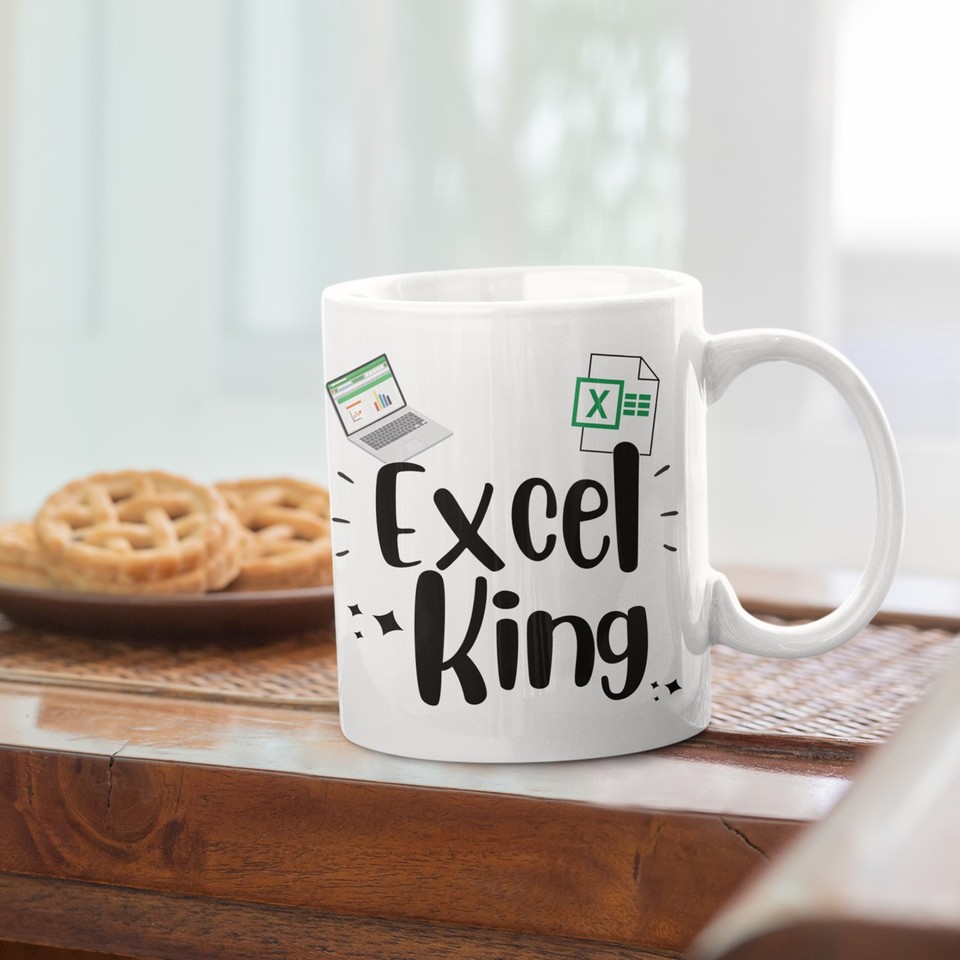 Excel King - Spreadsheet Expert Mug | eBay UK