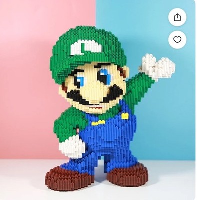 Magic Blocks LUIGI Mario Brothers 3D Building Set 8550 Pieces New ...