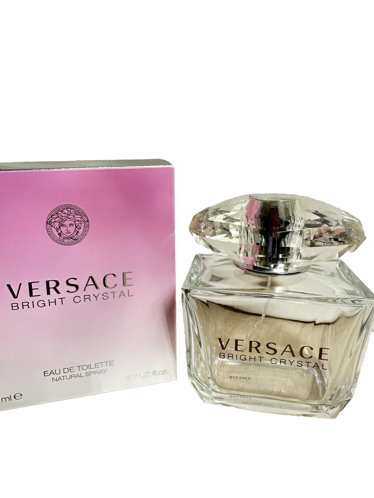 Versace Bright Crystal Empty 6.7oz Perfume Bottle & Box Italy | eBay