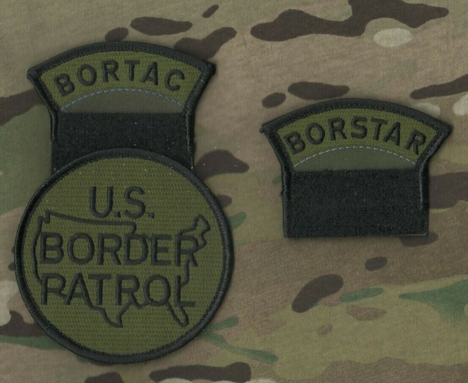 UNITED STATES BORDER SECURITY SP OPS GROUP velkrö 2-PC: BORTAC TAB ...