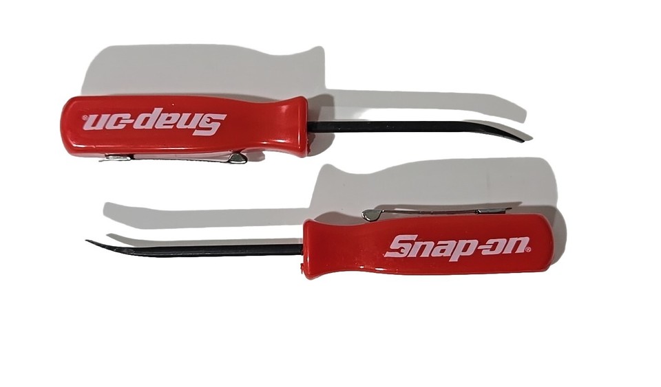 2X Red Snap on tools Promo PRY BAR screwdrivers per order pocket Clip ...