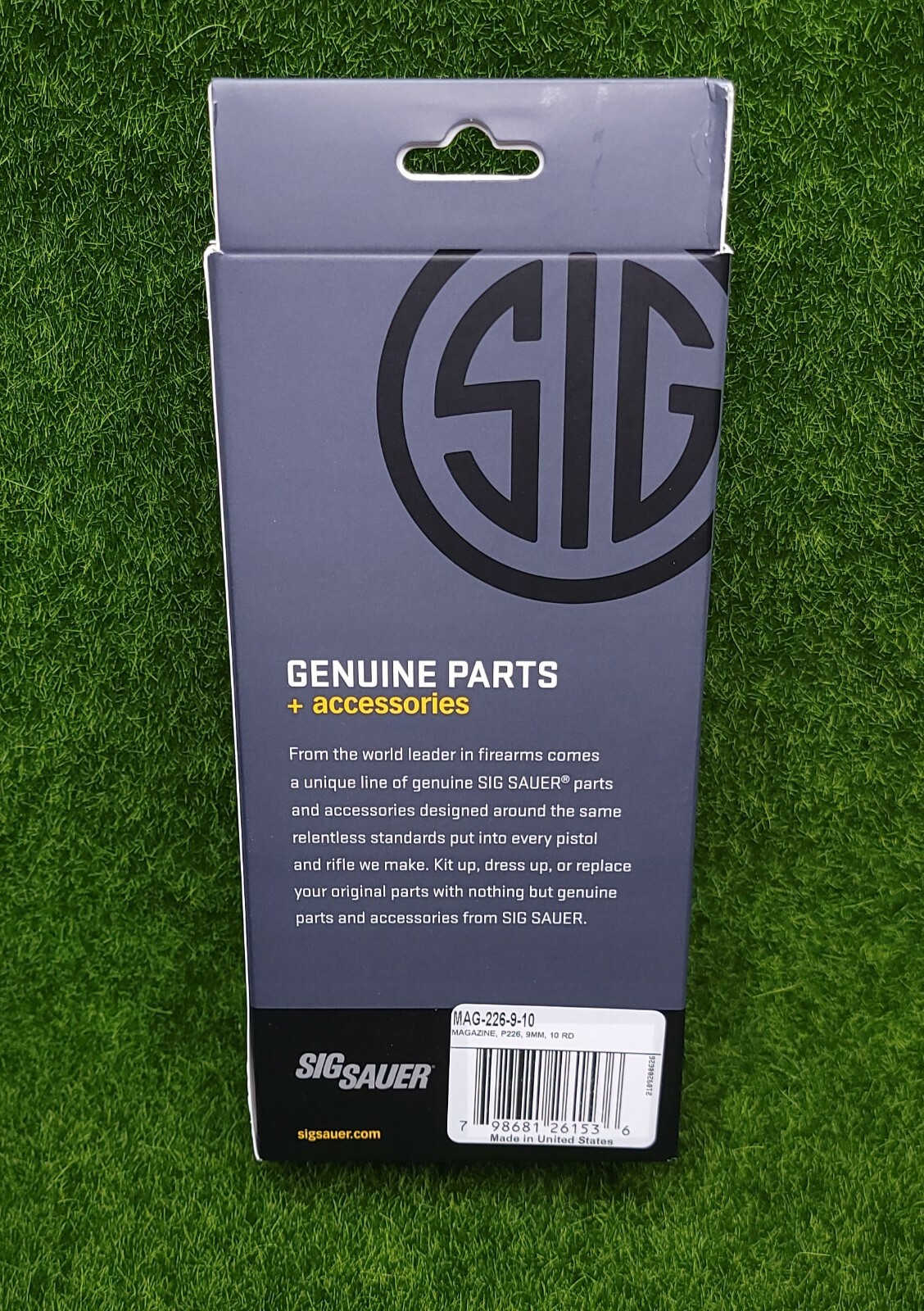 Sig Sauer P226 9mm Luger 10 Round Steel Blued OEM Magazine - MAG-226-9 ...