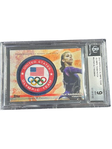 2012 Topps ULPAR US Olympic Team Patch Aly Raisman ROOKIE BGS 9 Mint ...