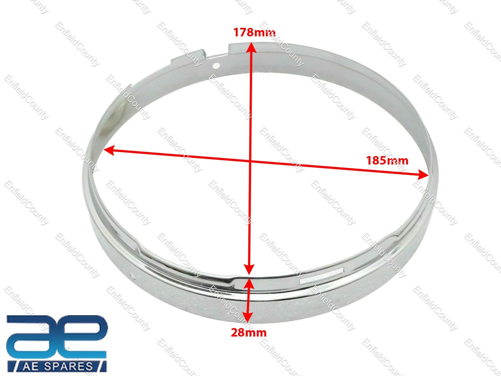 LUCAS 7" HEADLIGHT HEADLAMP INNER RIM FOR NORTON BSA TRIUMPH AJS ...
