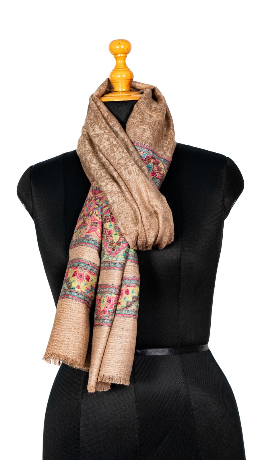 Indian Designer Wool Scarf Handmade Cashmere Scarf Pashmina Shawl 28x80 ...