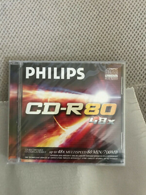 Philips CD-R80 48x Multispeed 80Min 700MB CD Recordable Compact Disc ...