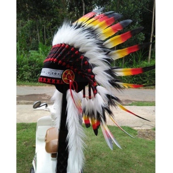 3x Indian hat apache hat warbonnet handmade feather,decoration ...