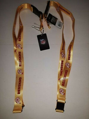 Washington Redskins NFL Yellow Safety Breakaway Keychain Lanyard ( set ...