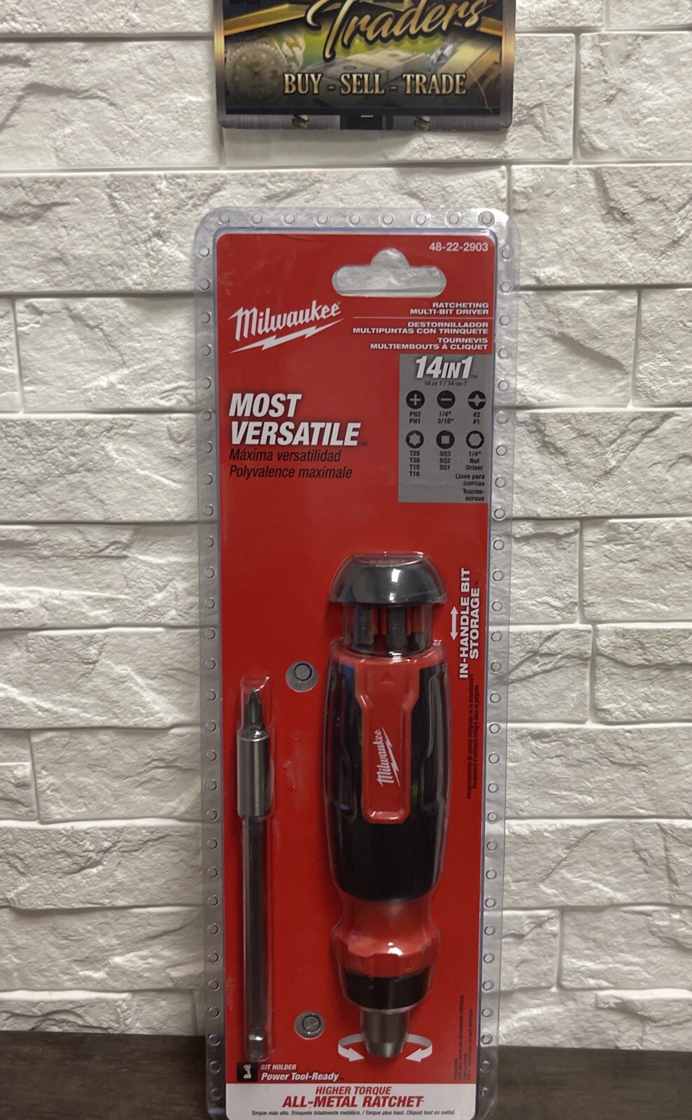 Milwaukee 48-22-2903 14-in-1 Ratcheting Multi-bit Screwdriver (48222903 ...