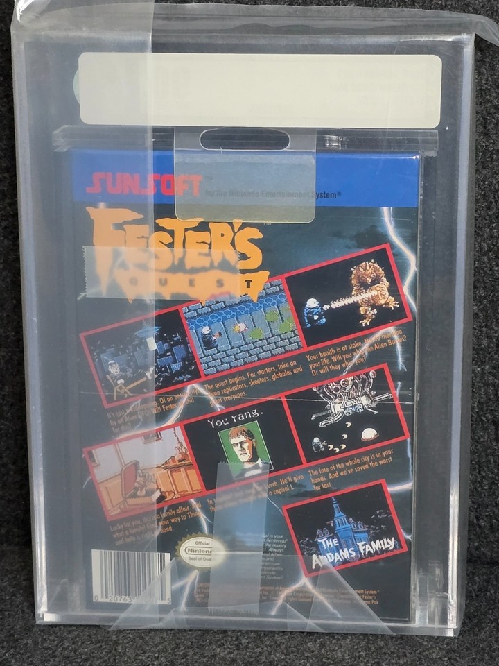NES Nintendo FESTER'S QUEST New VGA 90 Factory Sealed WATA Game CGC ...