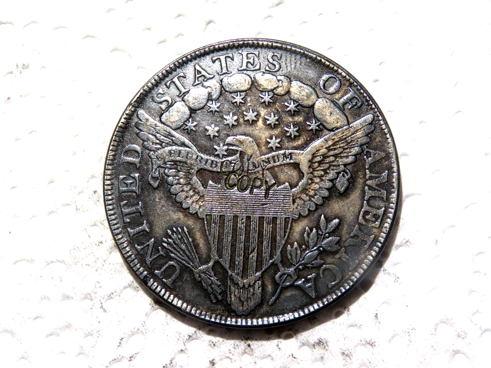 1803 Silver Dollar Replica Looks Scarily Unbelievably Genuine MUST SEE ...