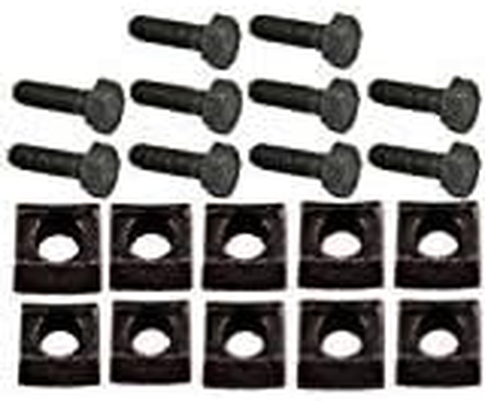 Mobile Home Axle Wheel Bolt (Course Thread) W/Rim Clamps 10 Pack | eBay