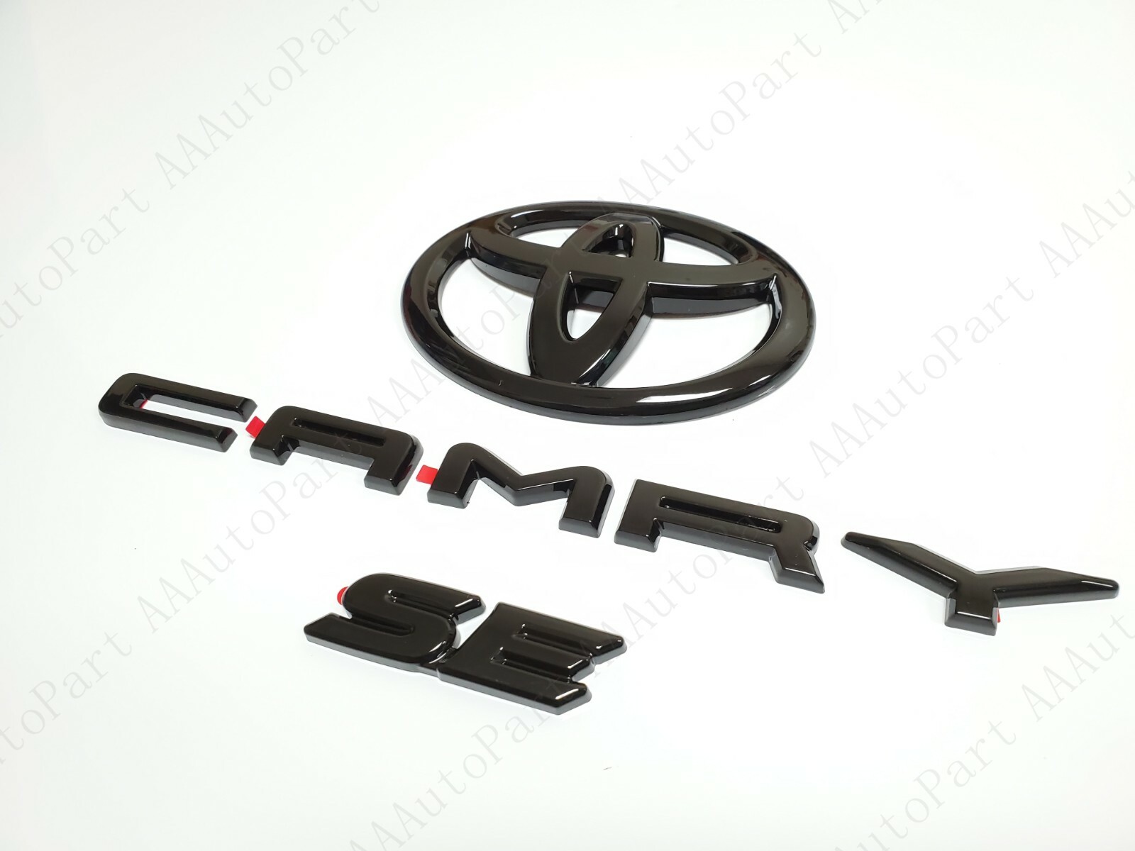 2018-2024 TOYOTA CAMRY SE HYBRID GLOSS BLACK EMBLEM OVERLAY KIT PT948 ...